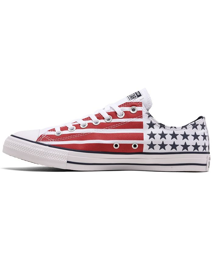 Converse Men's Chuck Taylor All Star Stars and Stripes Low Top Casual ...