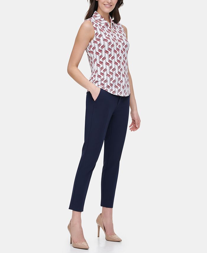 Tommy Hilfiger Geo-Print Top - Macy's