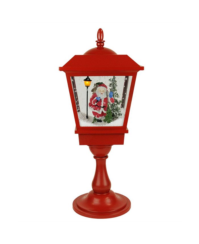 Northlight Lighted Musical Santa Claus Snowing Table Top Christmas ...