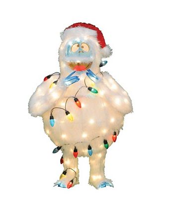 Northlight Lighted Faux Fur Bumble Christmas Outdoor Décor - Macy's