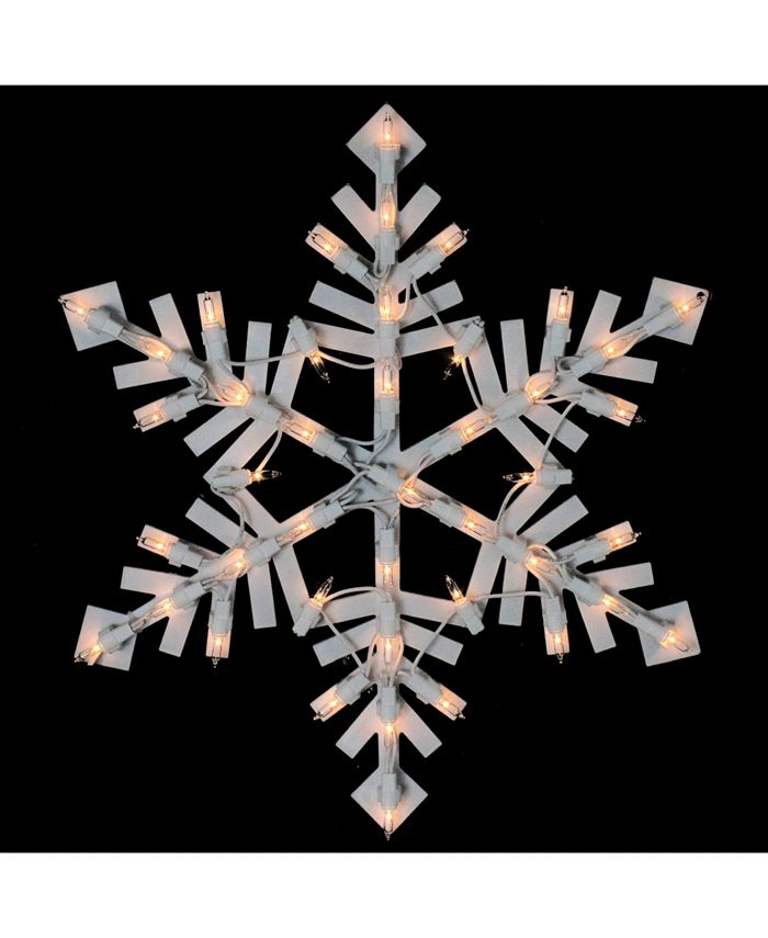 Northlight Lighted Snowflake Christmas Window Silhouette - Macy's