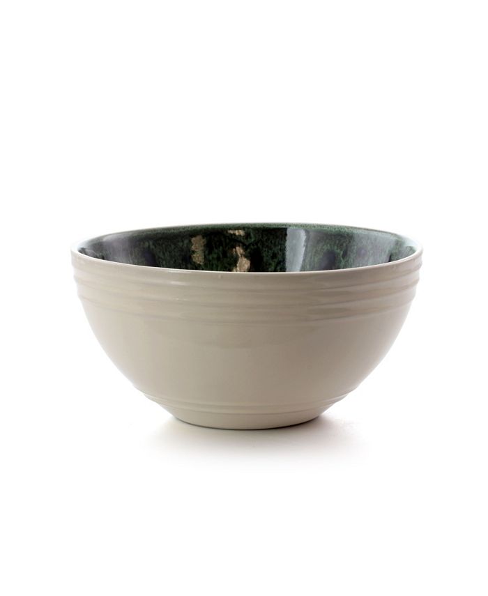 Elama Jade 16 Piece Luxurious Stoneware Dinnerware Set - Macy's