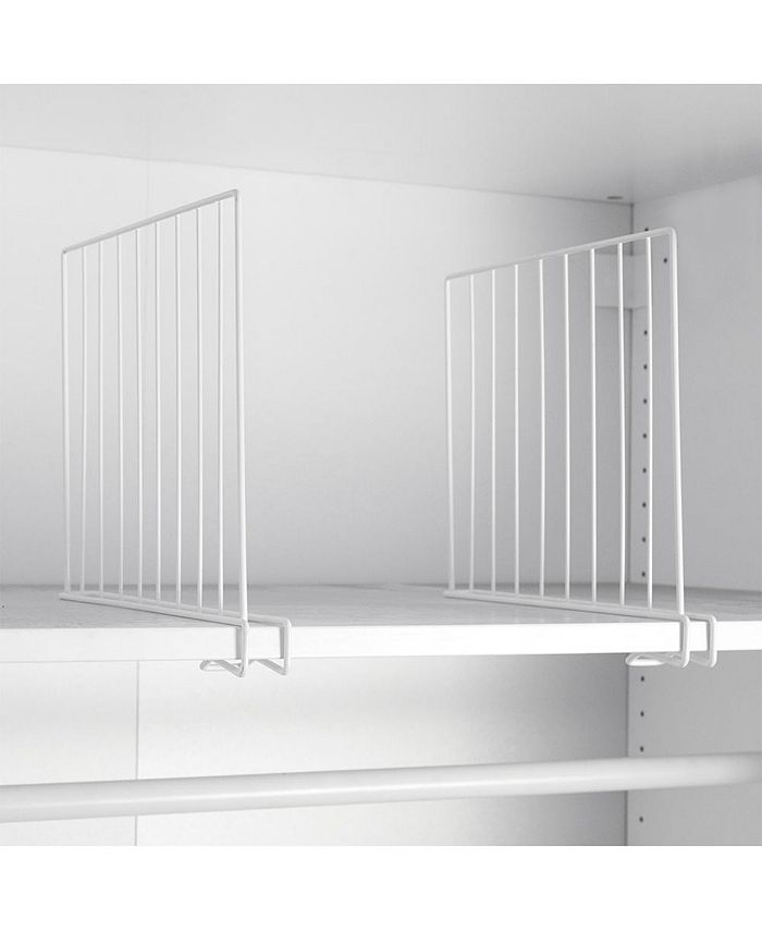 Home Basics Vinyl Coated Steel Shelf Divider - Macy's