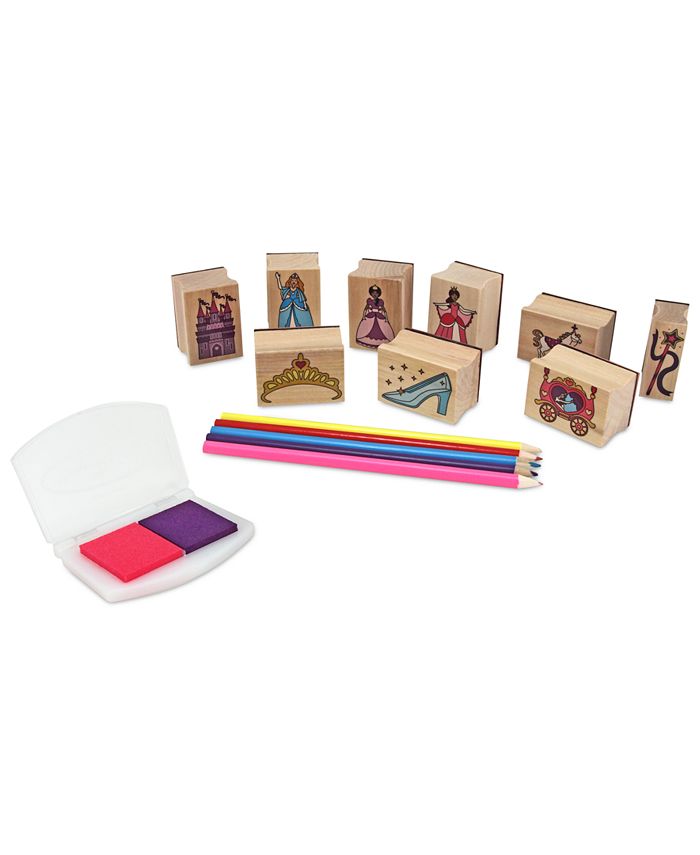 Melissa and Doug Kids Toy, Wooden Princess Stamp Set - Macy's