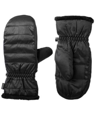 Isotoner Women's Signature SleekHeat Pieced Quilted Mittens - Macy's