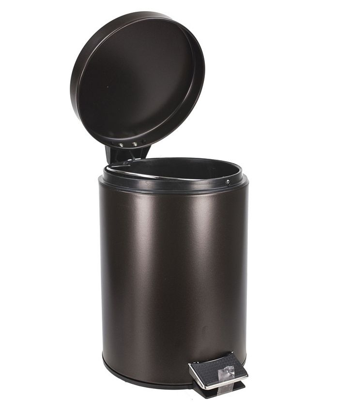 Home Basics 3 Liter Steel Step Waste Bin - Macy's