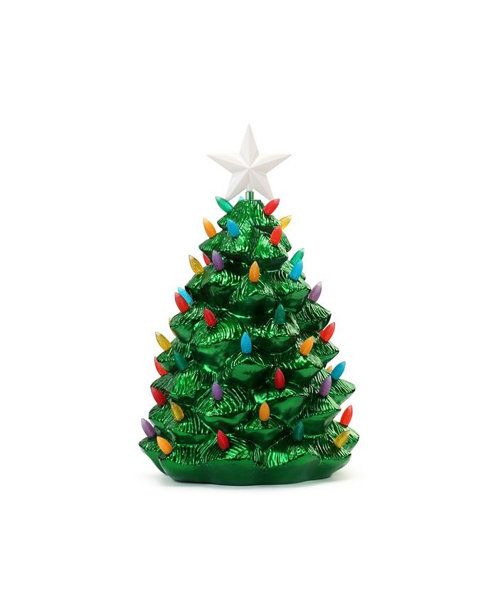 Mr. Christmas 24" Outdoor Mold Nostalgic Tree - Macy's