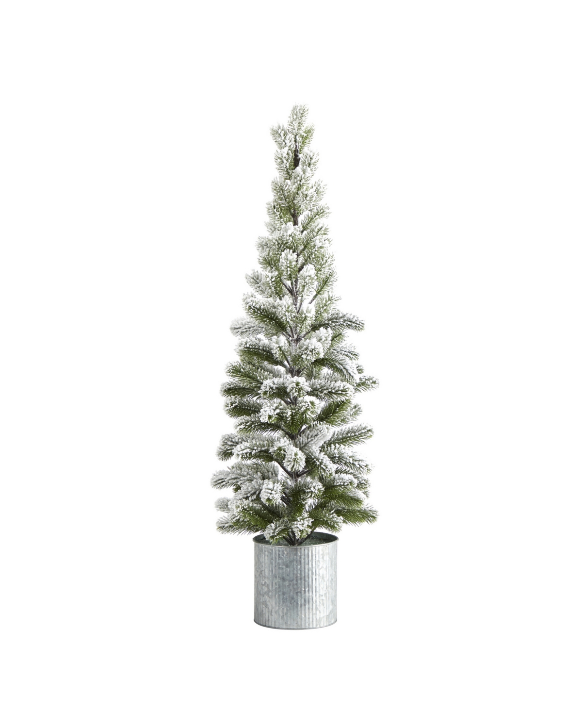 Click here for Nearly Natural Flocked Christmas Artificial Pine T... prices