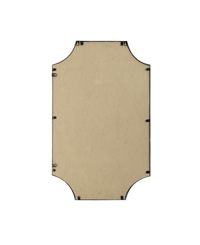 Walker Edison 32" Rectangle Notched Corner Metal Framed Mirror - Macy's