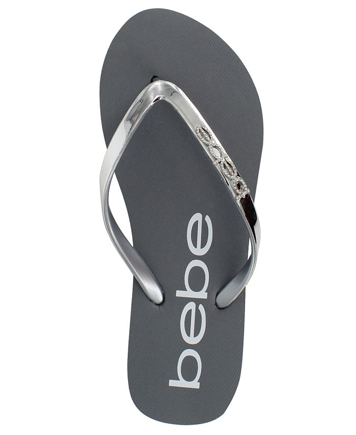 bebe Women's Treanna Flip Flops - Macy's