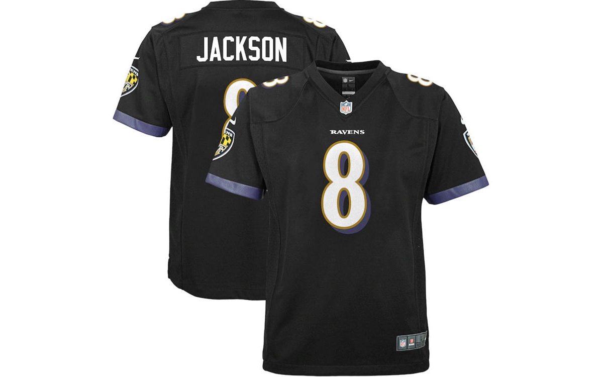 Click here for Big Boys and Girls Nike Lamar Jackson Baltimore Ra... prices