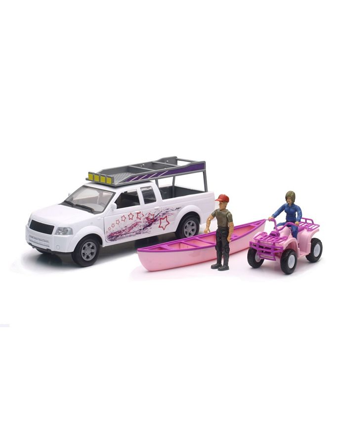 New Ray 1:20 Camping Adventure Pickup with ATV - Macy's