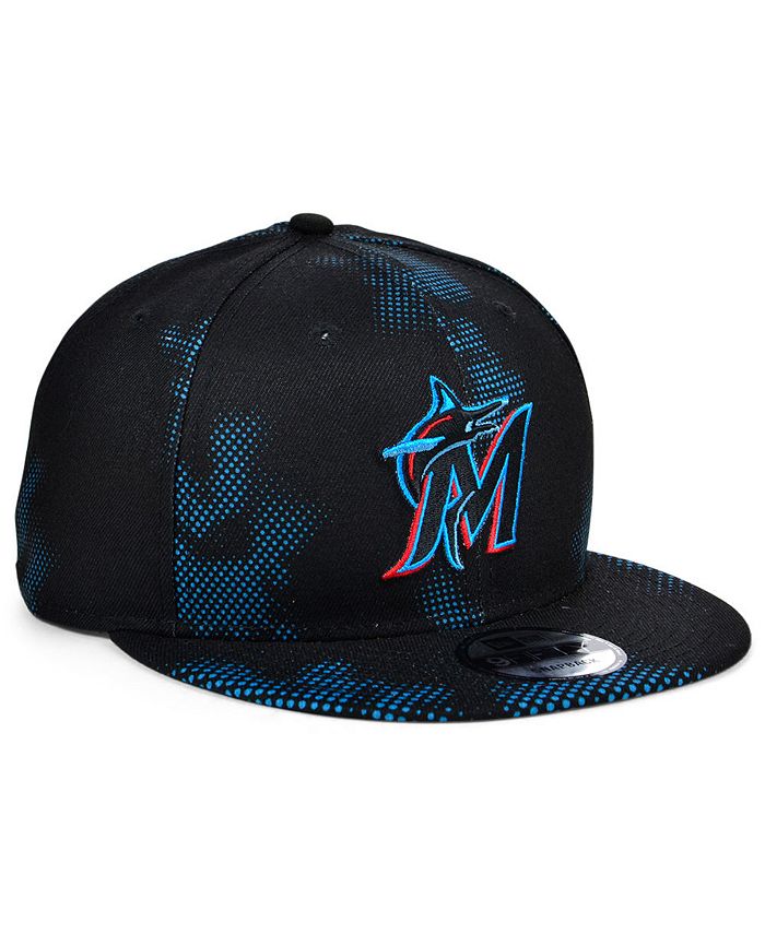 New Era Men's Miami Marlins Team Fleck 9FIFTY Cap - Macy's
