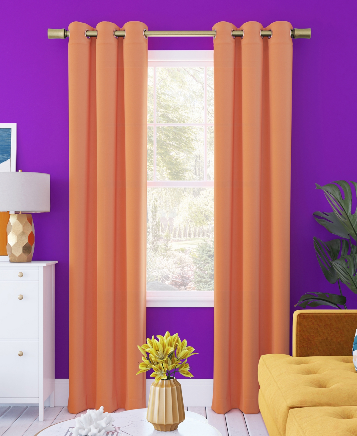 Click here for Harper Bright Vibes 100 Blackout Grommet Curtain P... prices