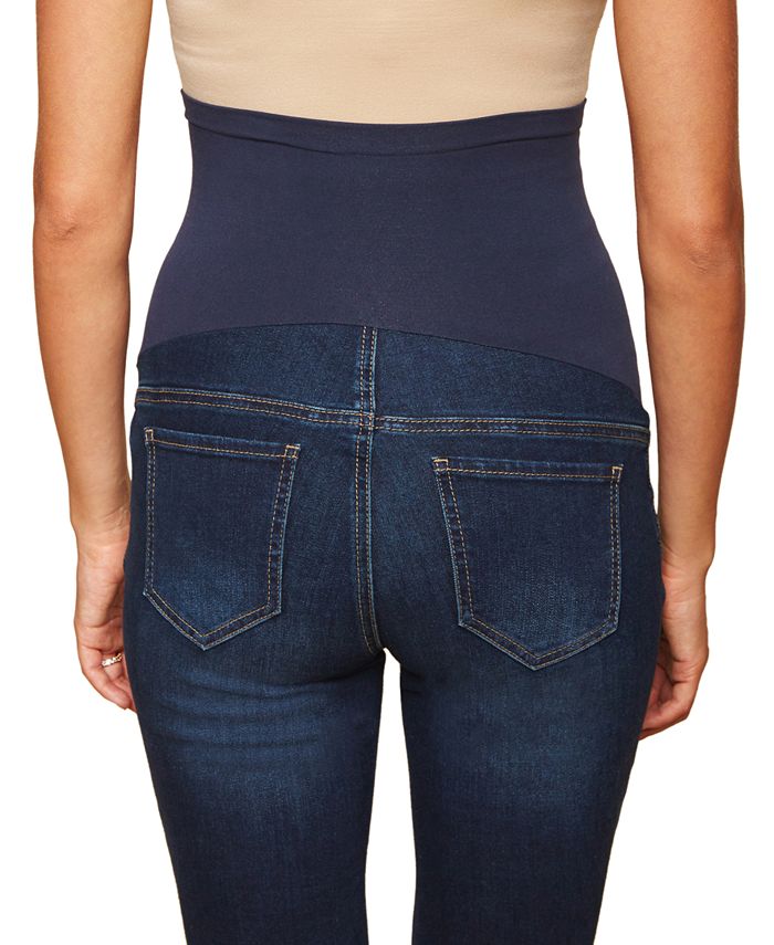 Motherhood Maternity Indigo Blue Maternity Petite Boot-Cut Jeans - Macy's
