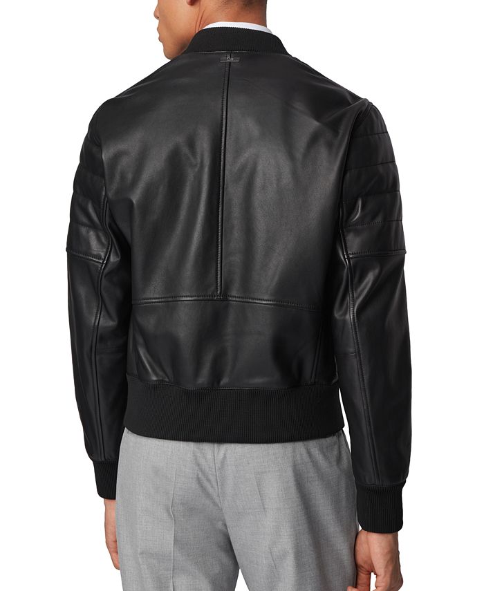 Hugo Boss Men's Gipon Regular-Fit Bomber Jacket - Macy's