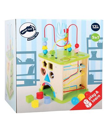 Legler USA Small Foot Wooden Toys 5" 1 Activity Cube and Play Center ...
