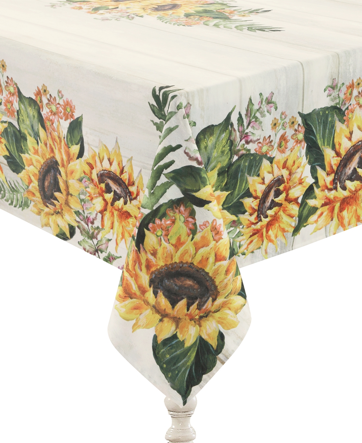Click here for Laural Home Sunflower Day 70x84 Tablecloth - Yello... prices