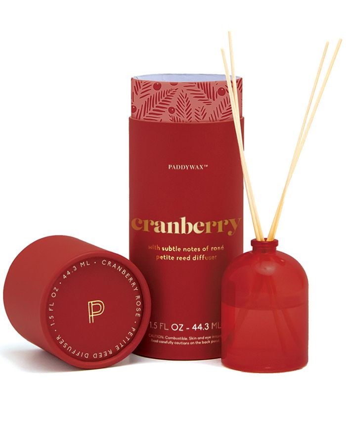 Paddywax Cranberry Scented Mini Reed Diffuser - Macy's