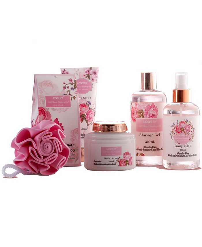 Lovery Wild Rose and Raspberry Body Care 7 Piece Gift Set - Macy's