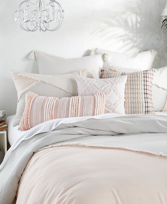 Peri Home Peri Color block Fringe Comforter Set, Queen - Macy's