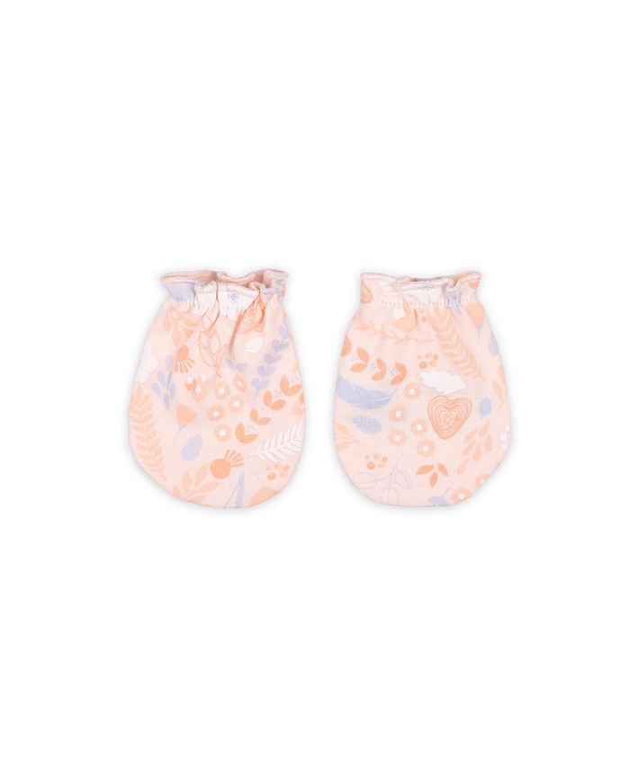 The Peanutshell Baby Girl 20 Piece Coral and Periwinkle Floral Pattern ...