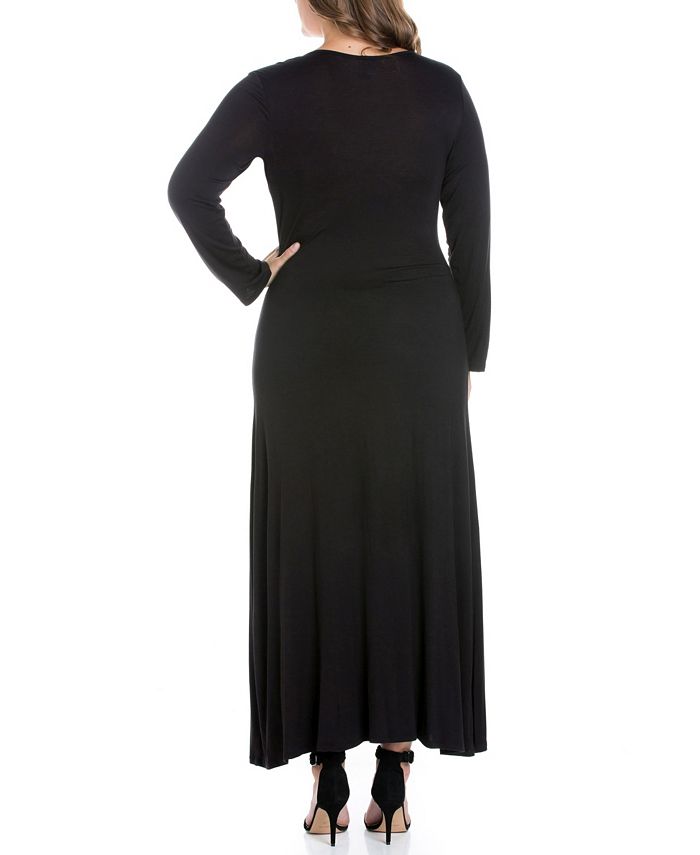 24seven Comfort Apparel Women's Plus Size Maxi Dress - Macy's