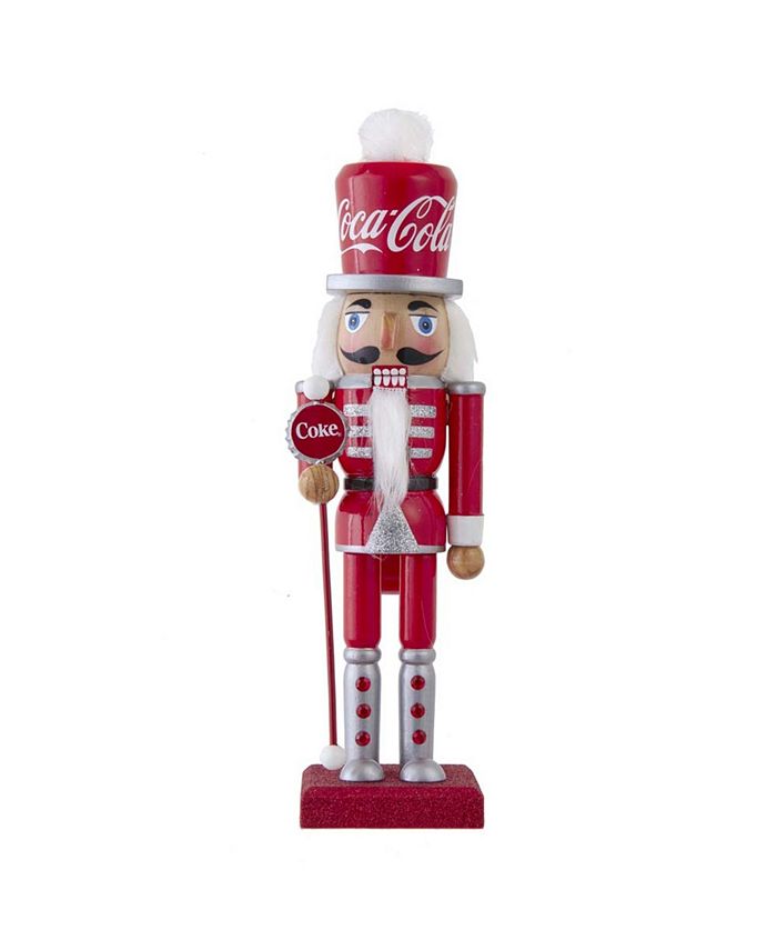 Kurt Adler 10" Wooden Coca-Cola Nutcracker - Macy's