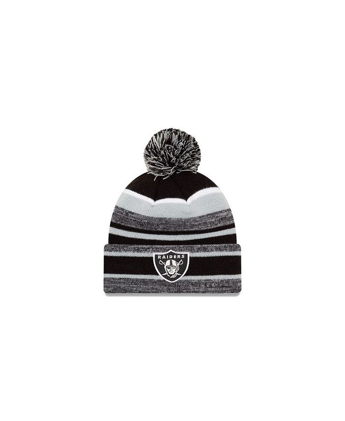 New Era Las Vegas Raiders Striped Marled Knit Hat - Macy's