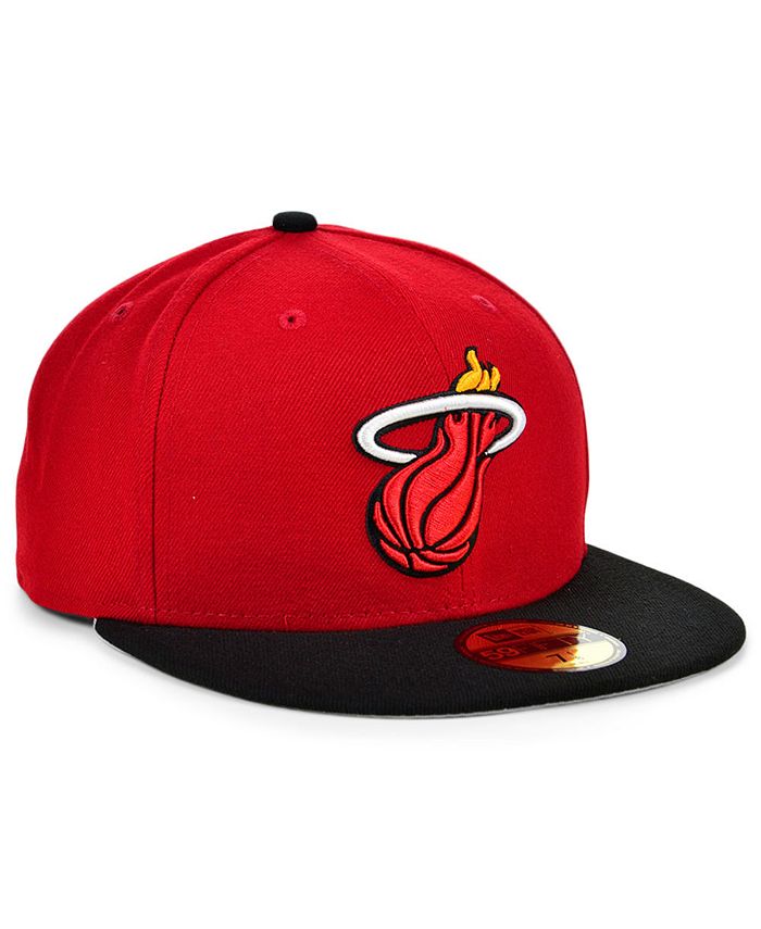 New Era Miami Heat Basic 2 Tone 59FIFTY Cap - Macy's
