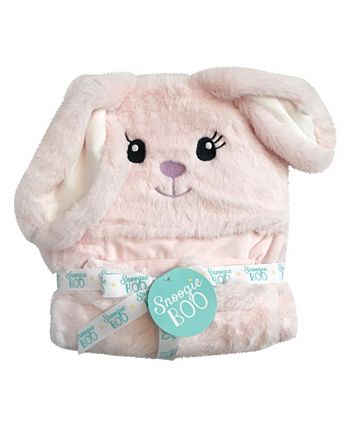 Happycare Textiles Snoogie Boo Ultra-soft Baby Faux Fur Hooded Towel ...
