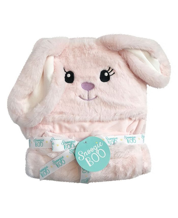 Happycare Textiles Snoogie Boo Ultra-soft Baby Faux Fur Hooded Towel ...