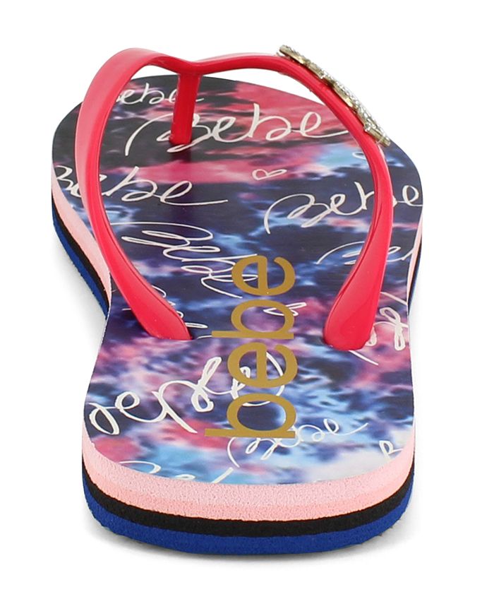bebe Women's Tamia Multicolor Flip Flop & Reviews - Sandals - Shoes ...