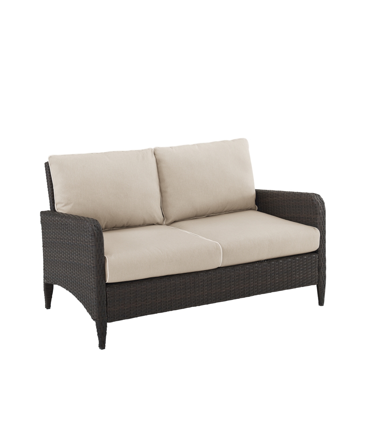Click here for Kiawah Outdoor Wicker Loveseat - Beige prices