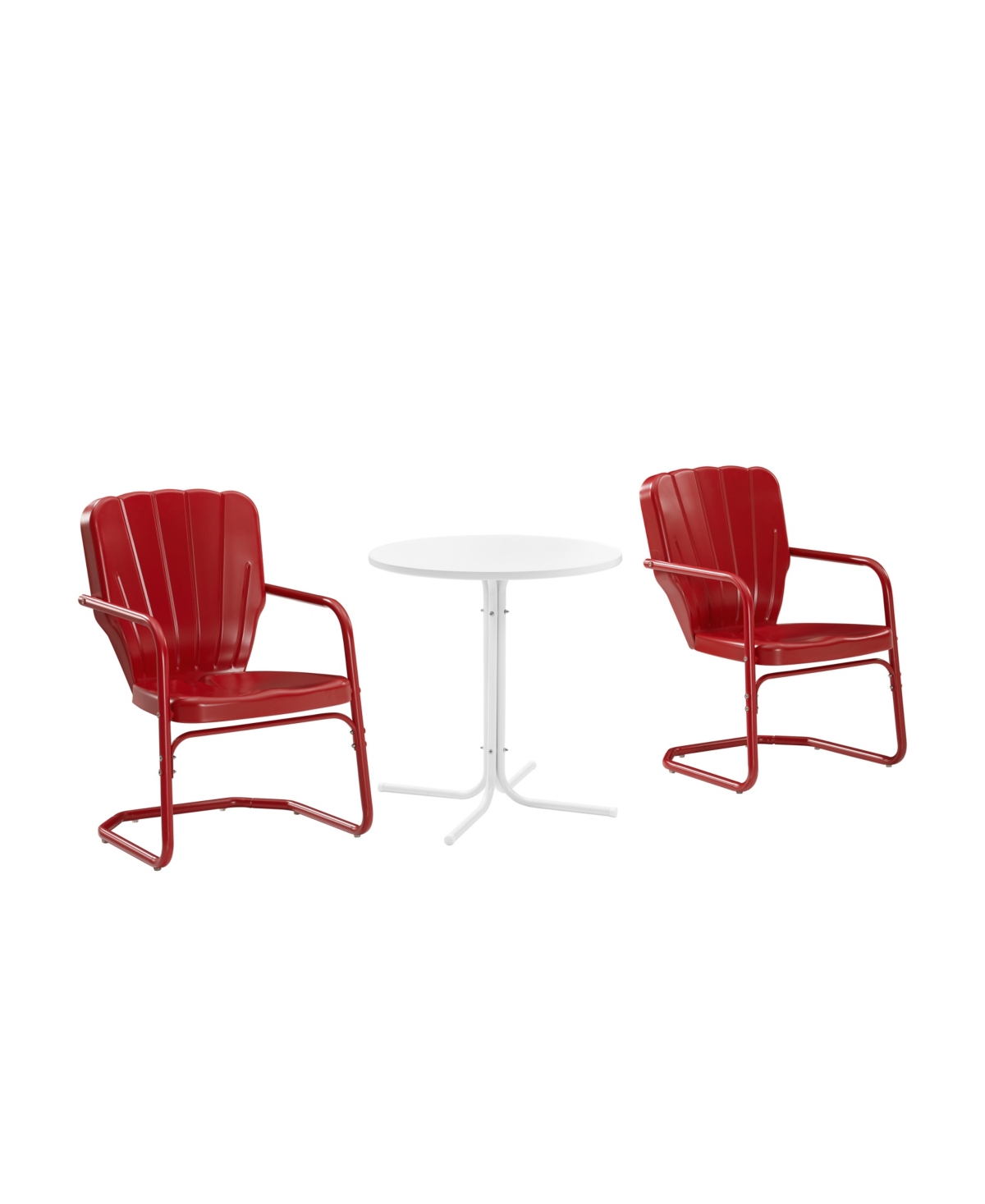 Click here for Ridgeland 3 Piece Outdoor Bistro Set - Red prices