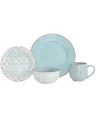 Baum Geo 16 Pc. Dinnerware Set, Service for 4 - Macy's
