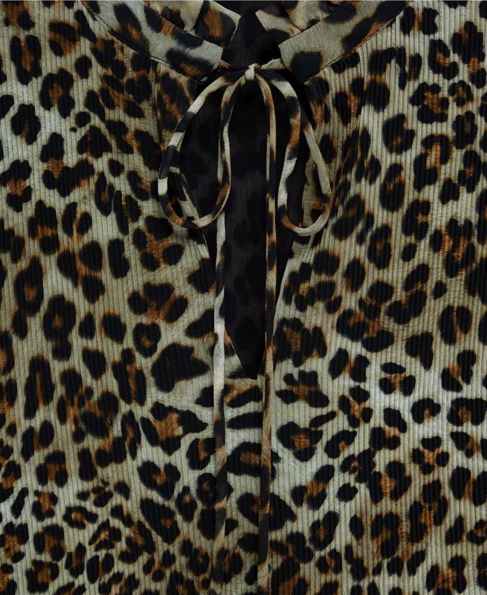 MANGO Women's Leopard Print Dress - Macy's