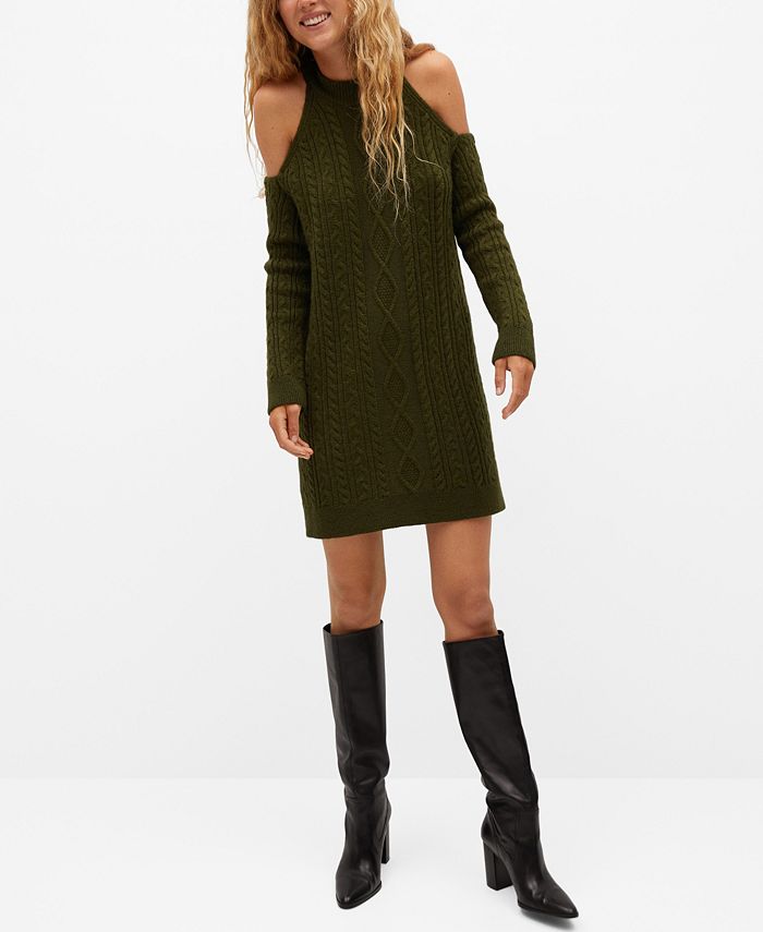 MANGO Women's Shoulders Opening Dress - Macy's