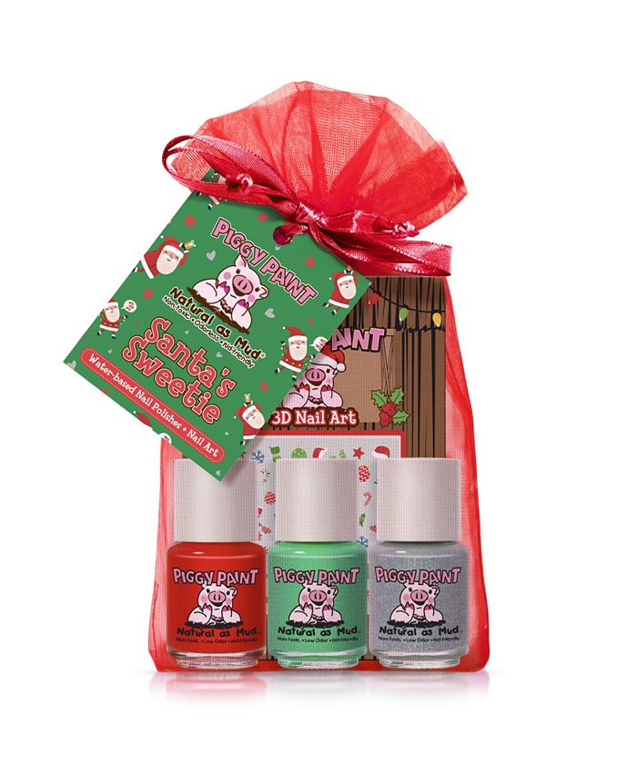 Piggy Paint Santa's Sweetie, Nail Paint, Set of 4 - Macy's