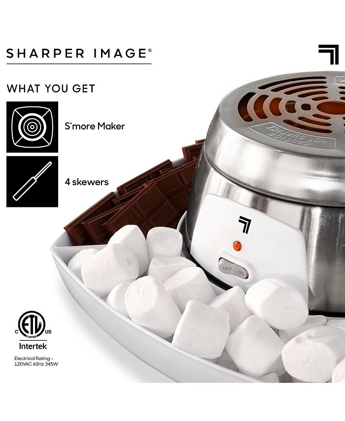 Sharper Image Electric Tabletop Smores Maker for Indoors, 6 Piece Set ...