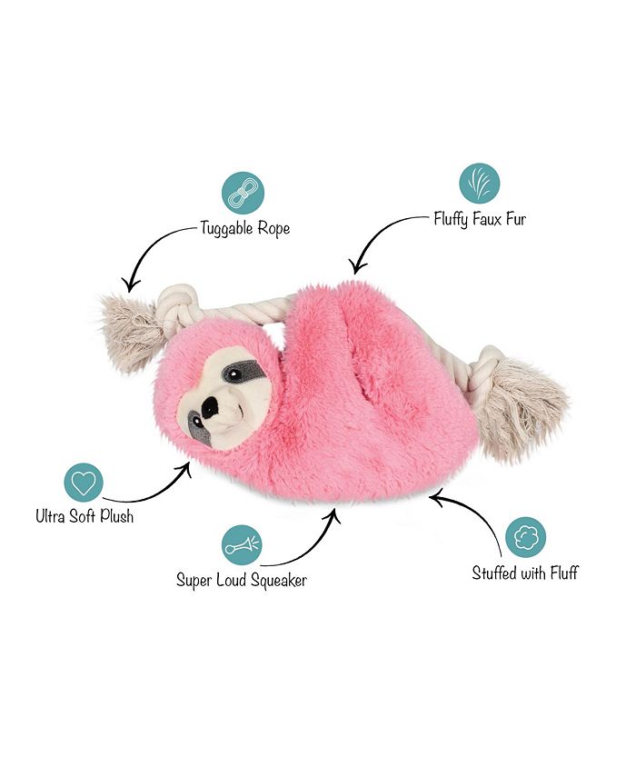 Fringe Studio Fringe Sloth on a Rope Plush Dog Toy & Reviews - Pet ...