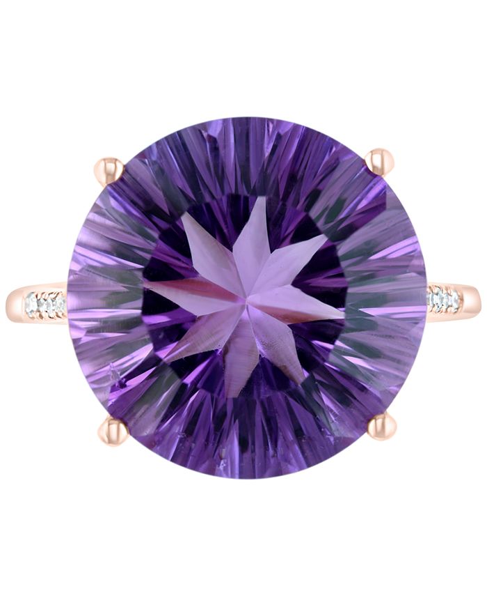 EFFY Collection EFFY® Amethyst (8-7/8 ct. t.w.) & Diamond (1/20 ct. t.w ...