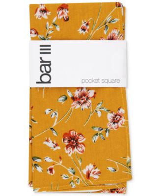 Bar III Men's Davis Floral Pocket Square, Created for Macy's - Macy's