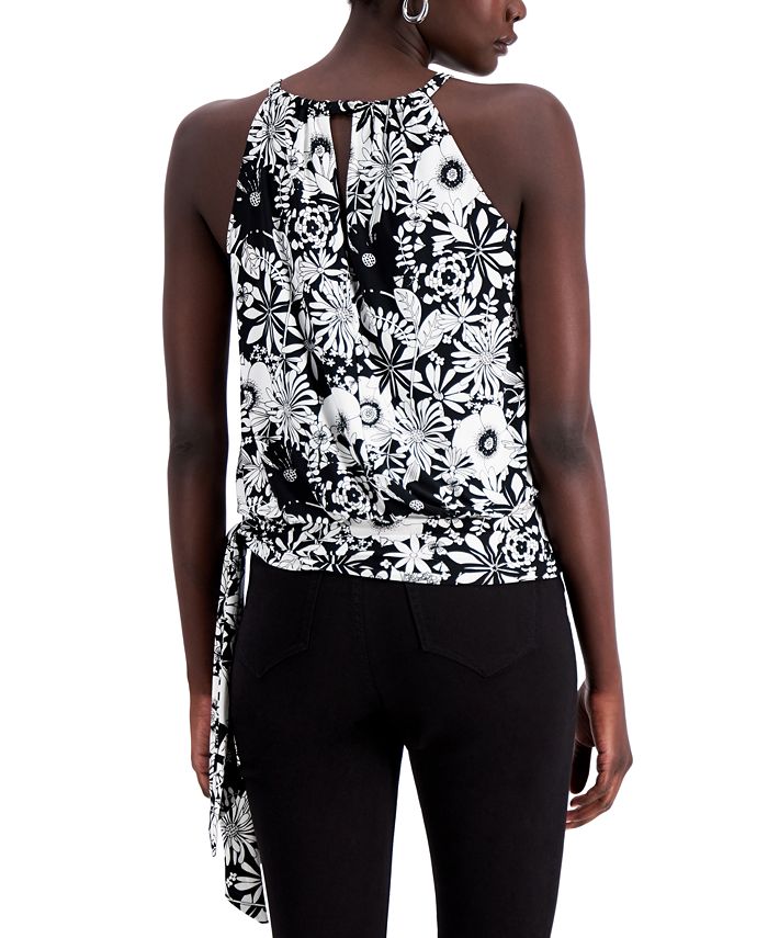 INC International Concepts Printed Halter Top, Created for Macy's - Macy's