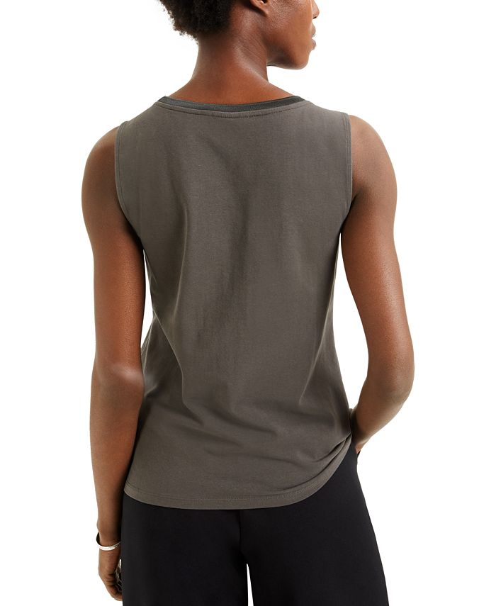 Alfani Sweater-Trim Tank Top, Created for Macy's - Macy's
