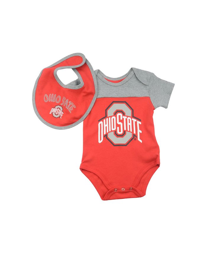 Outerstuff Ohio State Buckeyes Newborn Tackle Bib and Bootie Set - Macy's