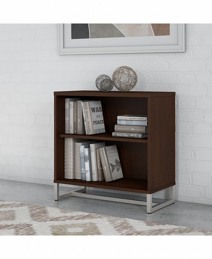 Kathy Ireland Office by Bush Furniture Method 2 Shelf Bookcase Cabinet ...
