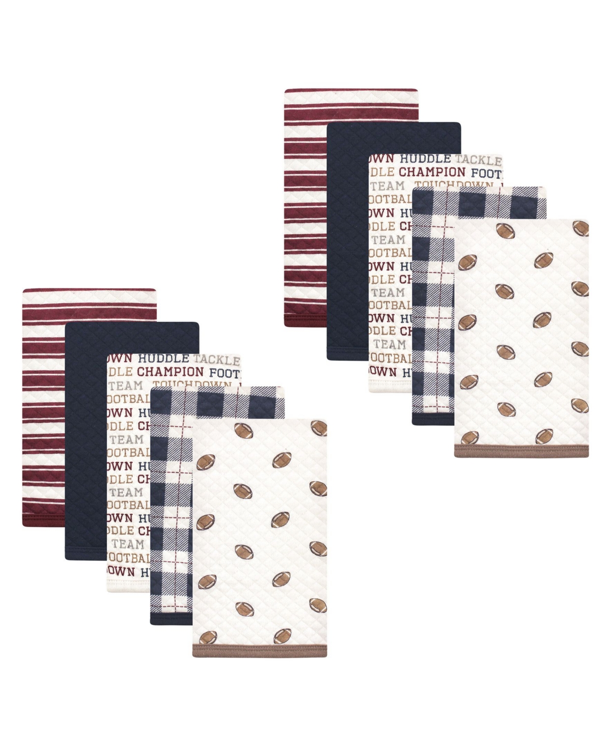 Click here for Hudson Baby Boys Quilted Burp Cloth - Football prices