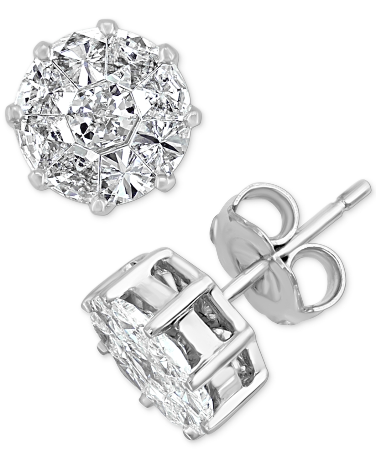 Click here for Effy Diamond Octagon Stud Earrings (1-1/10 ct. t.w... prices