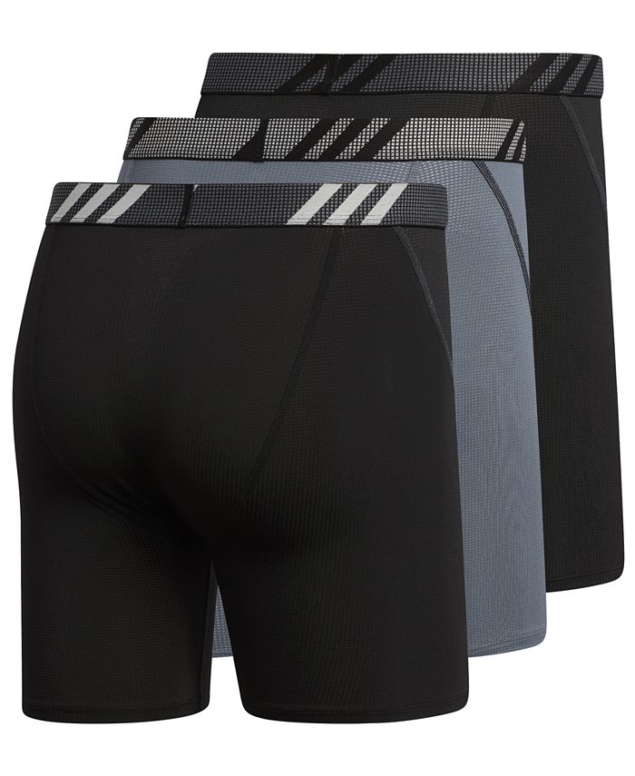 adidas Men's 3-Pk. Performance Mesh Boxer Briefs - Macy's